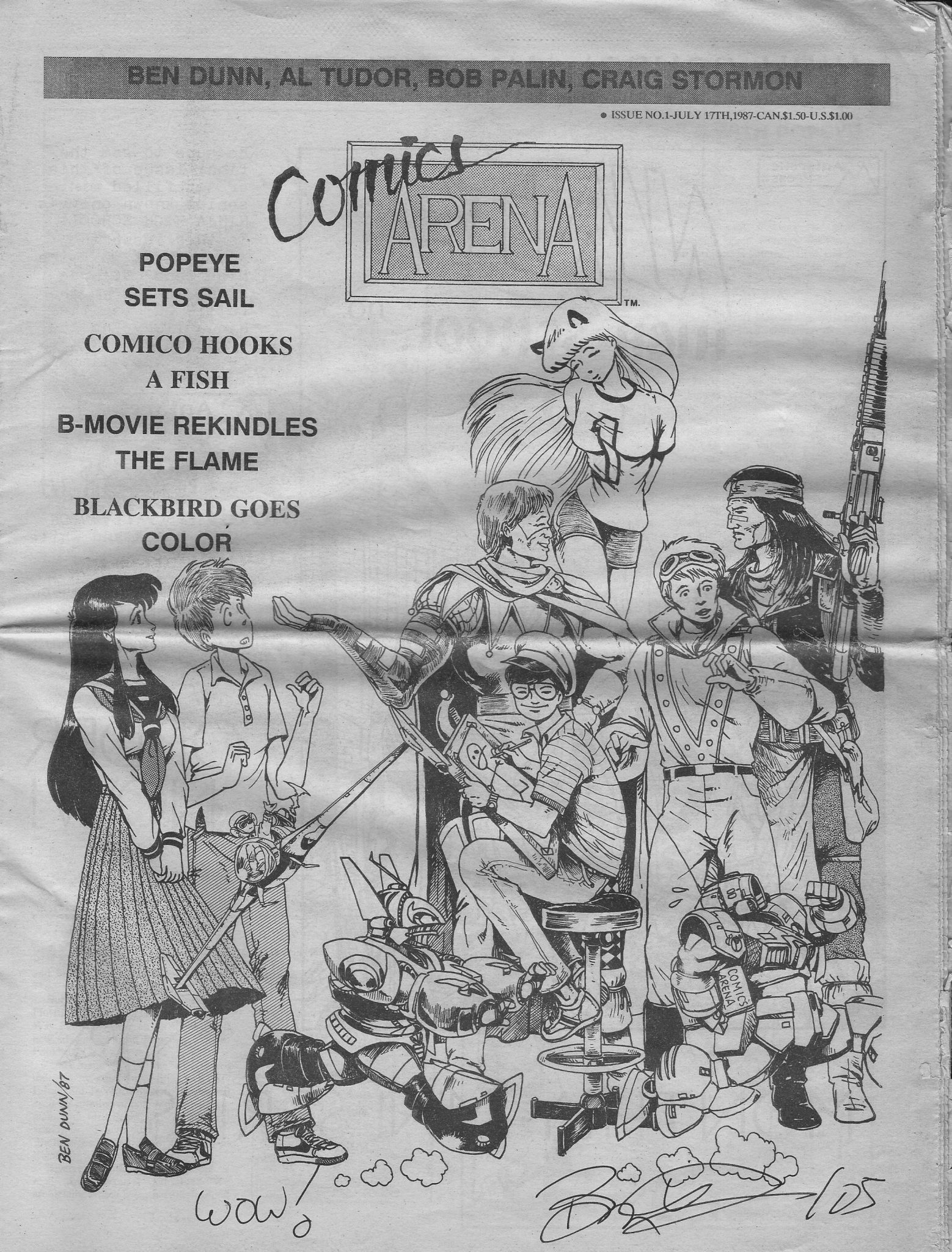 Ben Dunn Interview from COMICS ARENA #1 July 1987 – Ben Dunn Comics